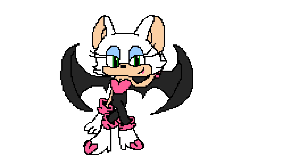 Editing Rouge The Bat - Free online pixel art drawing tool - Pixilart