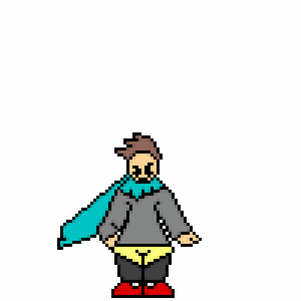 Pixilart - Ryan Battle Pose Sprite by Renasn