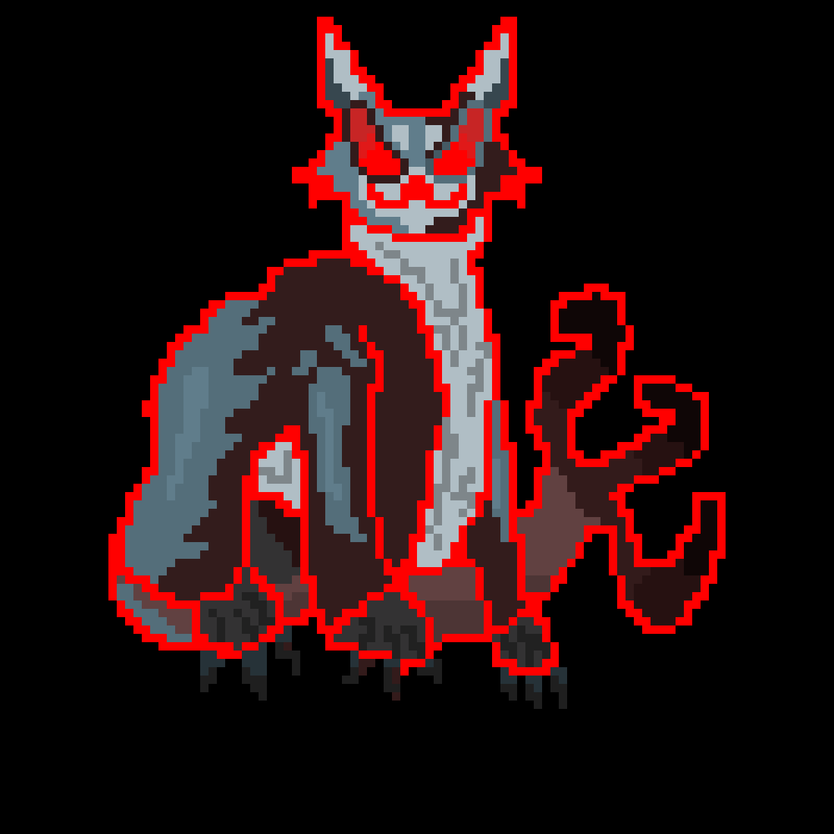 Pixilart - Demon cat by Rhaydix-Prime