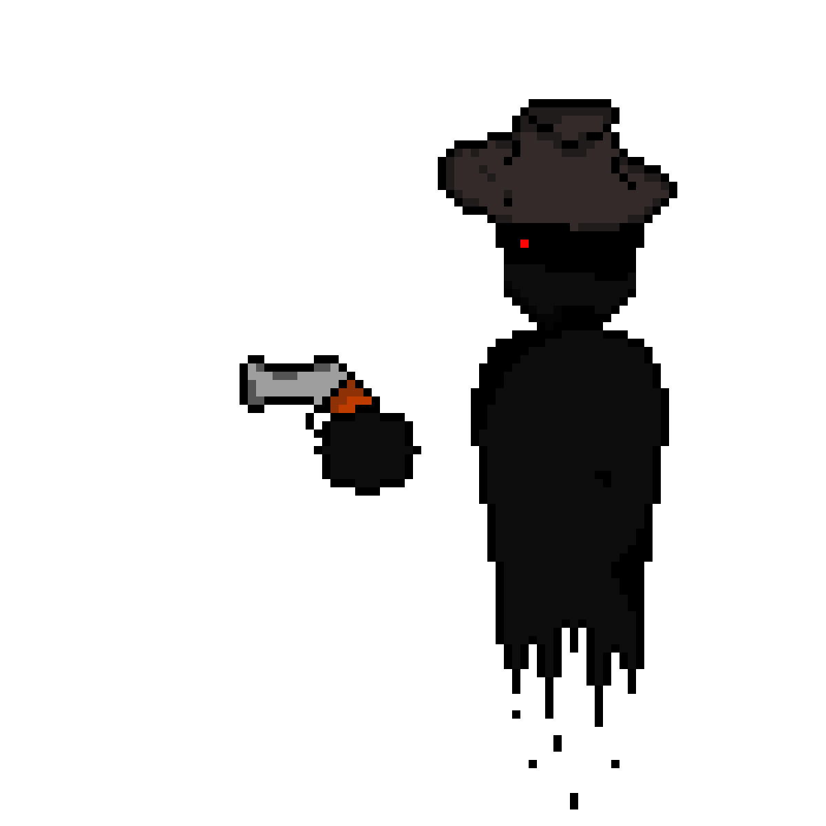 Pixilart - Ghost Revolver by Anonymous
