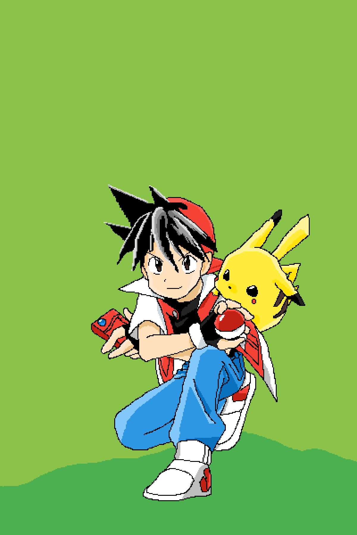 Pixilart - Red Pikachu by Chrisbacondelux