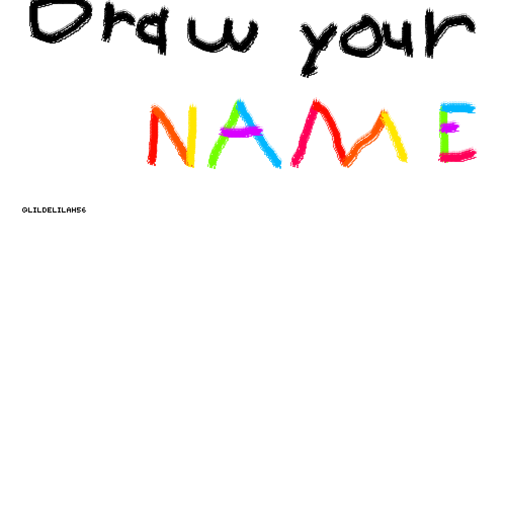 Pixilart - draw your name by lala-love-boba