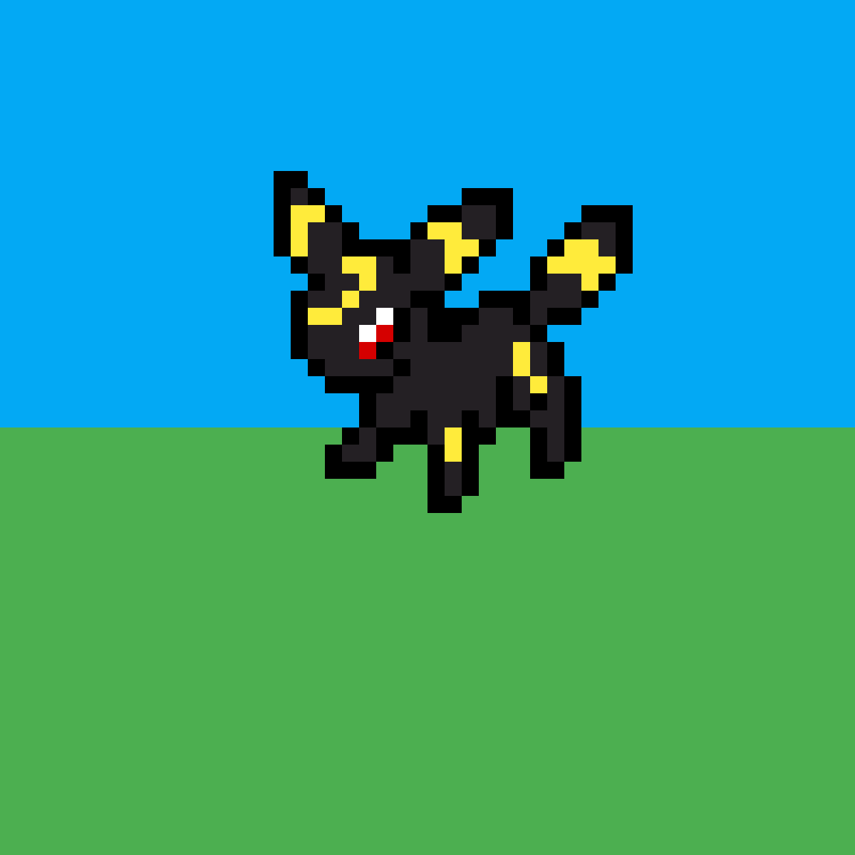 Pixilart - umbreon sprite by DragonTamer3533