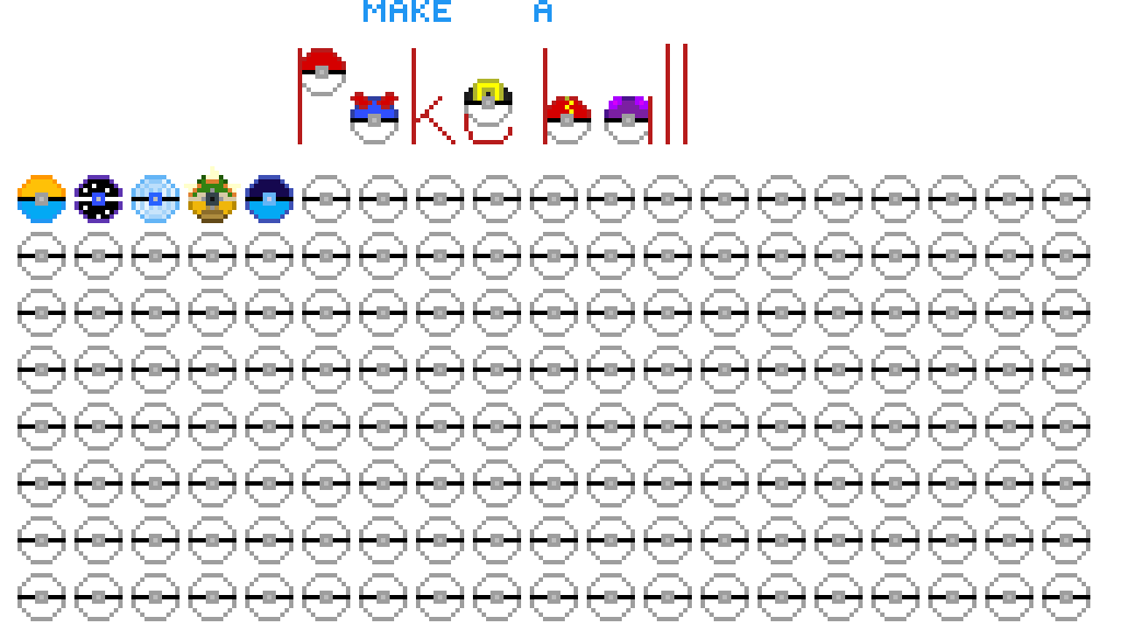 Editing Really deep dive ball (pokeball collab) - Free online pixel art ...