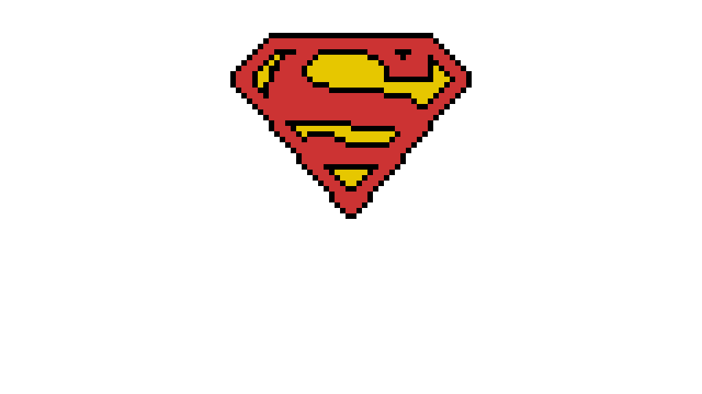 Editing Superman Logo - Free online pixel art drawing tool - Pixilart