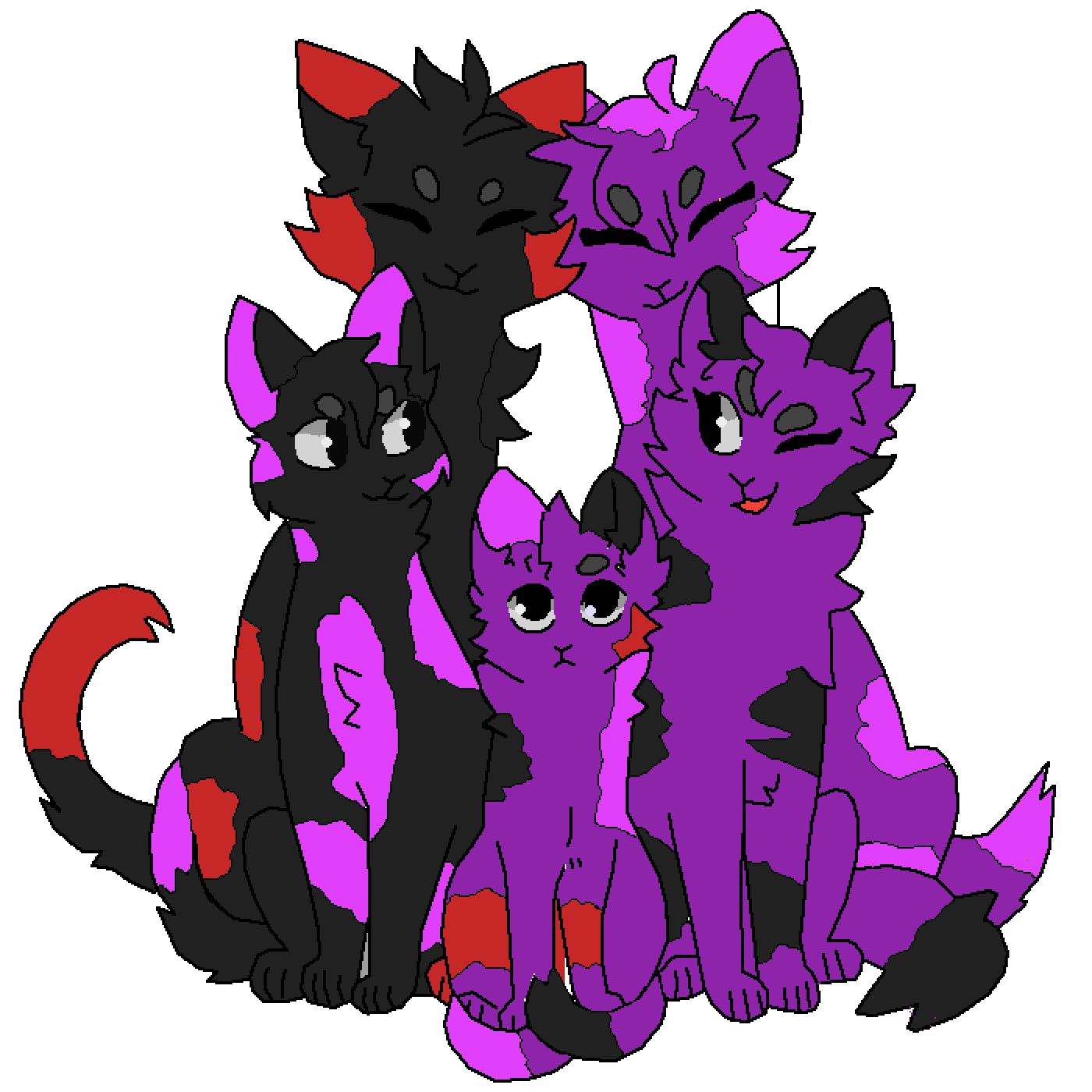 Edición Aphmau wolf family - Herramienta gratuita de dibujo en línea de ...