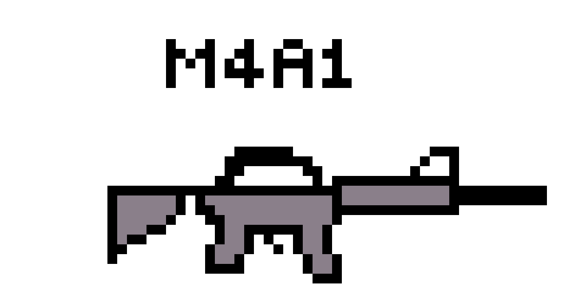 Pixilart - M4A1 by Stativesalt
