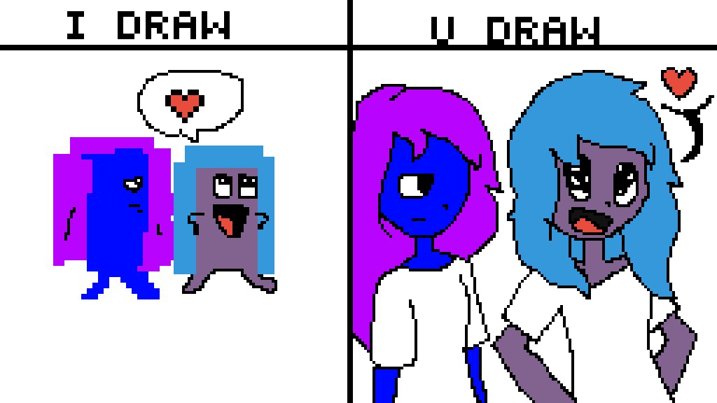 Pixilart - Pash Splash and PanPera by CrypticCrows