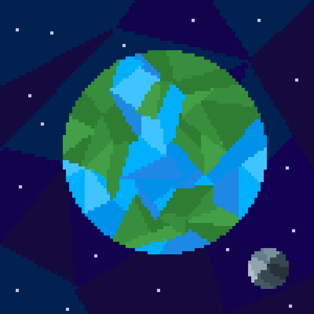 Pixilart - Polygon Planet by Cynical-Pixel