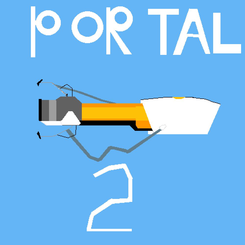 Editing portal 2 portal gun orang - Free online pixel art drawing tool ...
