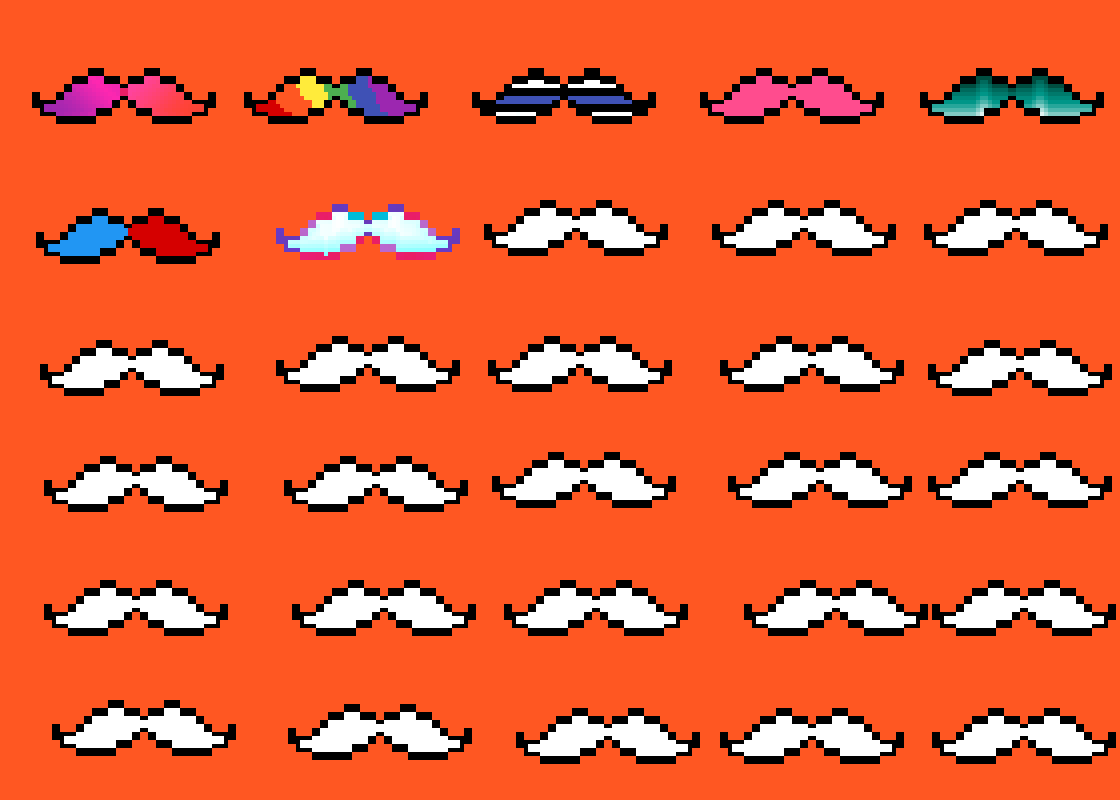Editing Mustache - Free online pixel art drawing tool - Pixilart