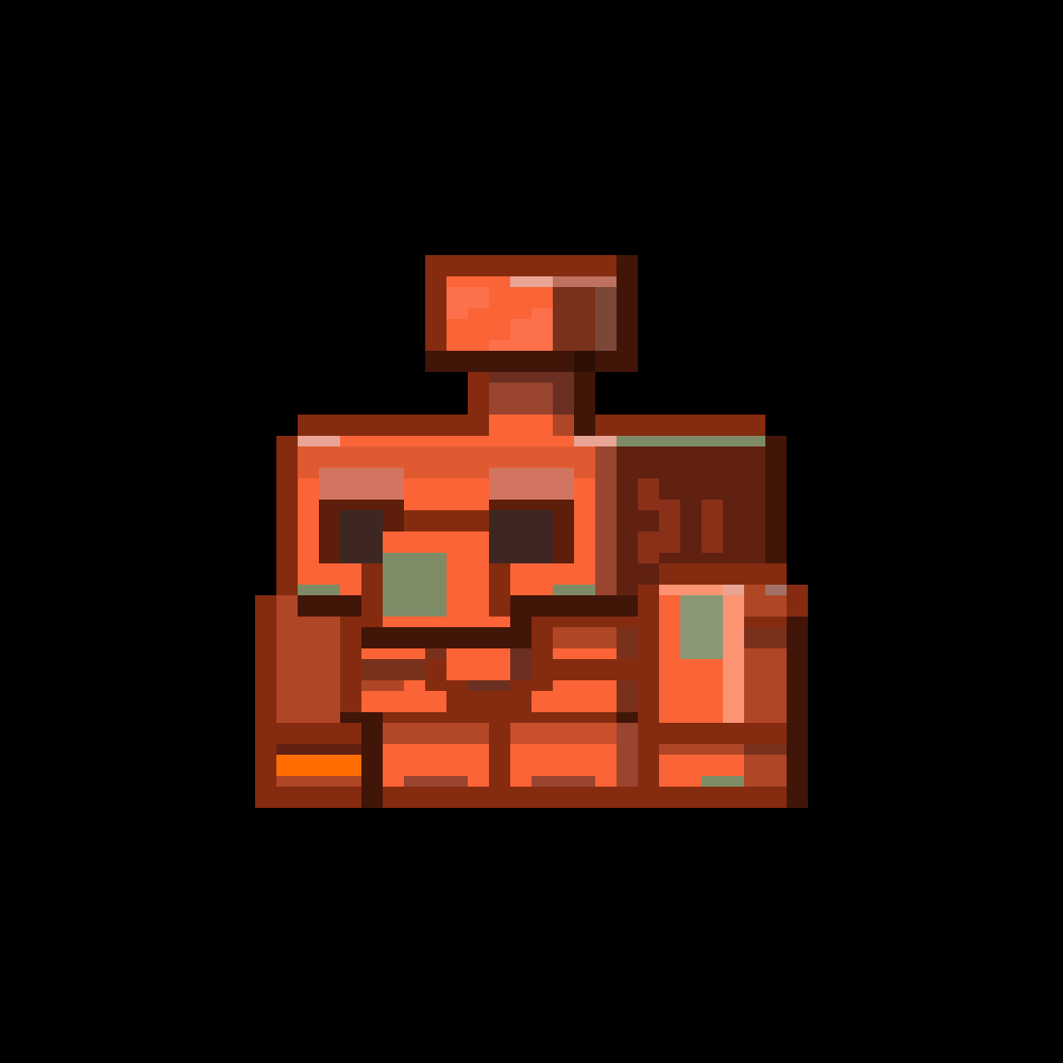 Pixilart - COPPER GOLEM by ZombieFighterTX