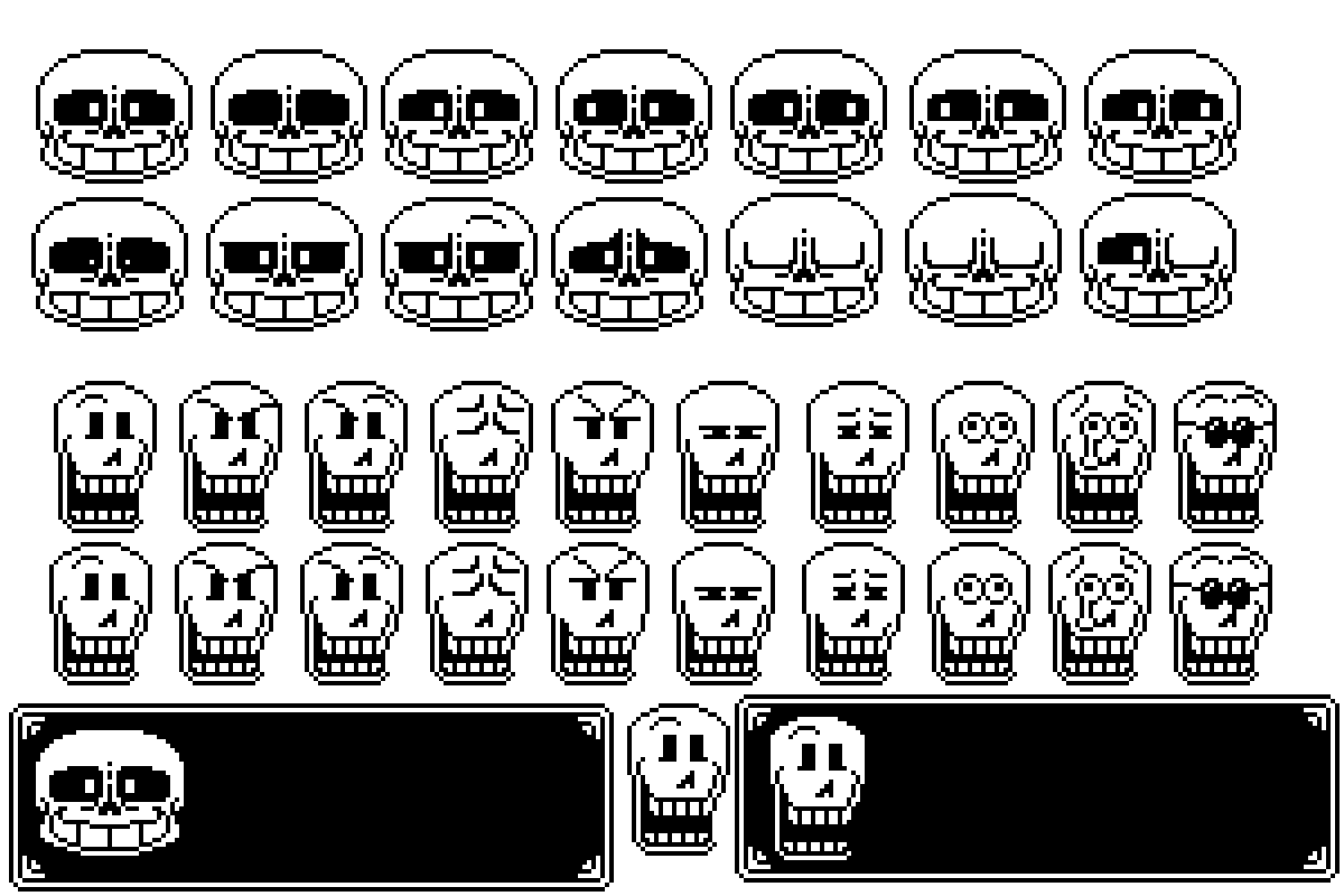 Pixilart - sans and papyrus text box by BlueboxDude