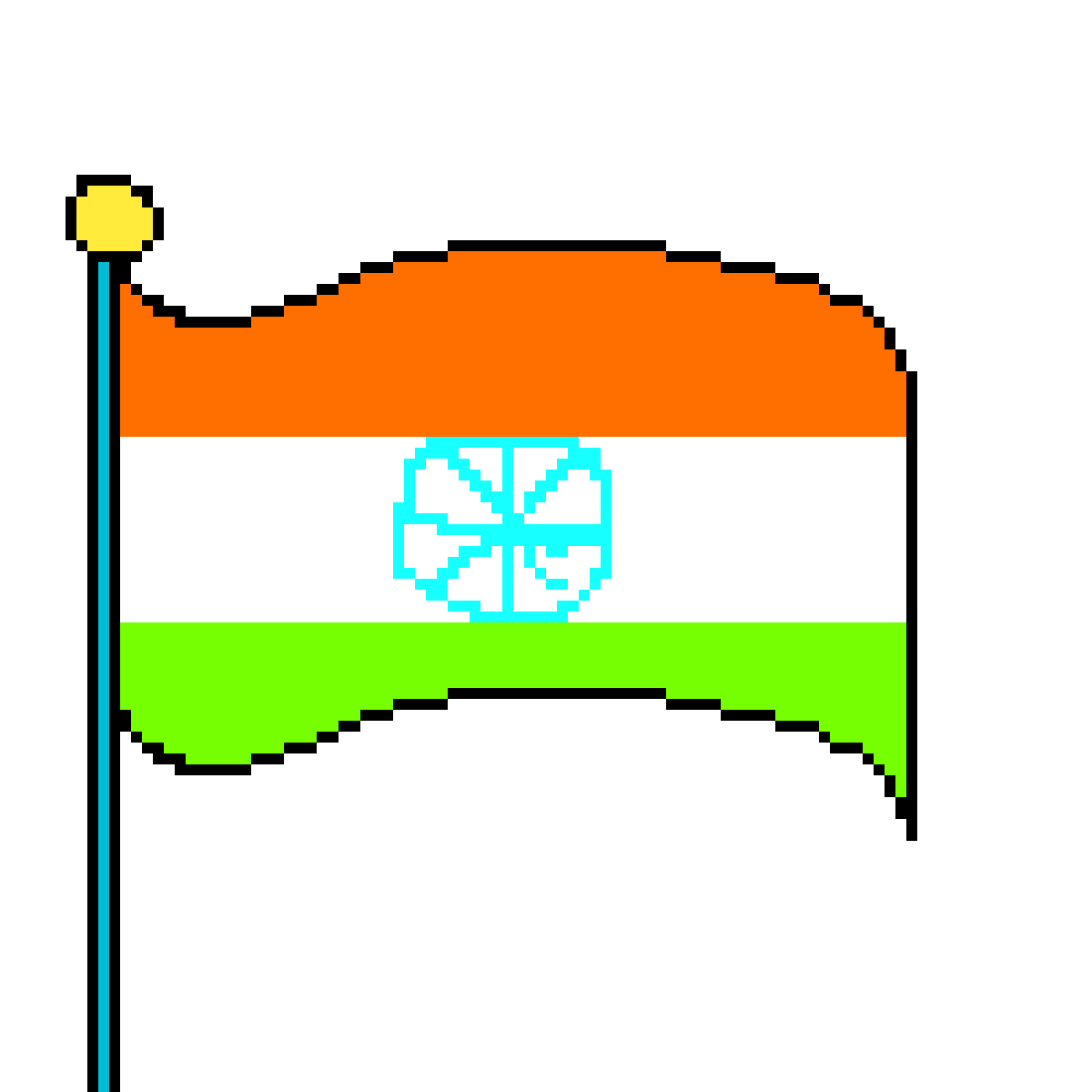 Editing Indian Flag - Free online pixel art drawing tool - Pixilart