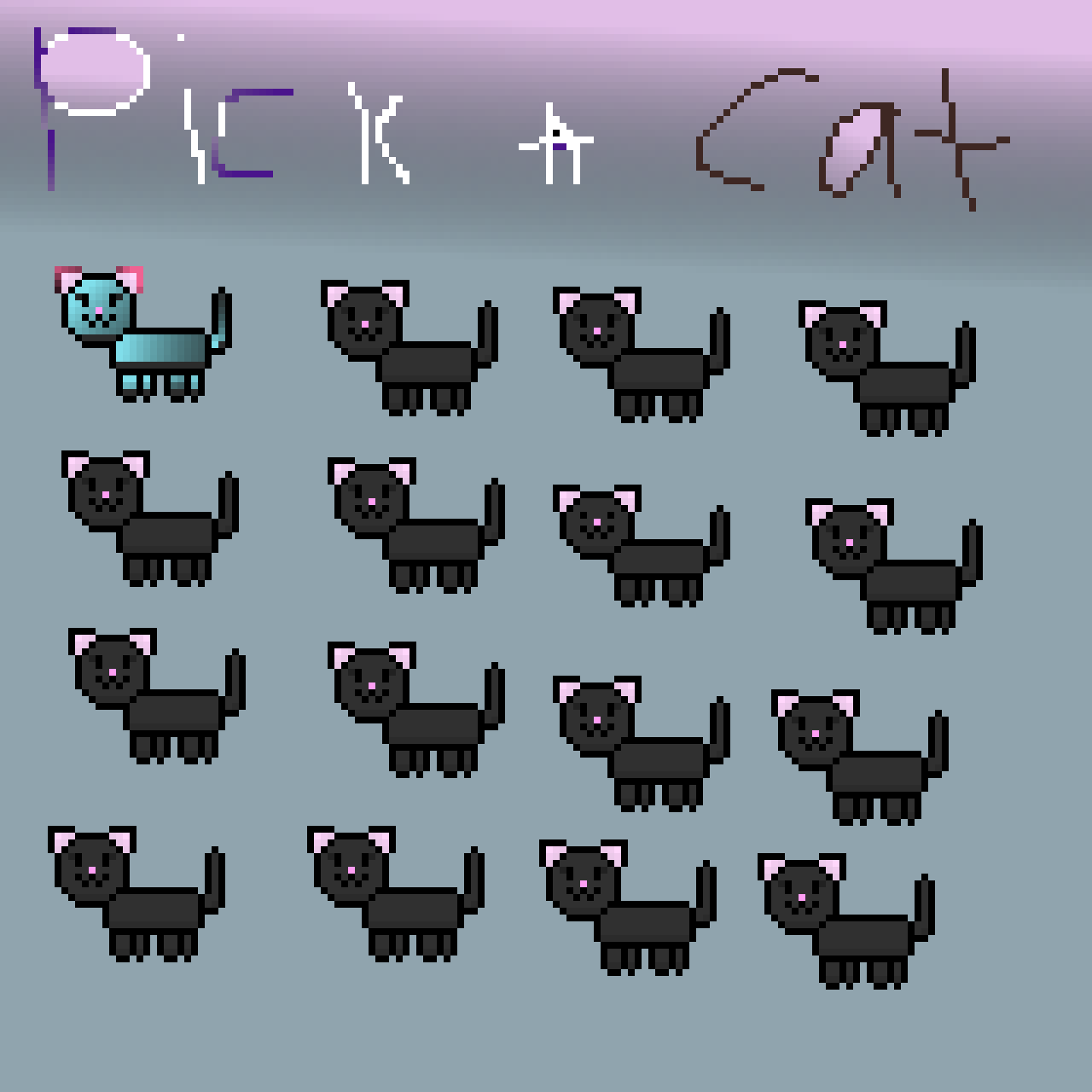 Pixilart - Pick a cat by editor106
