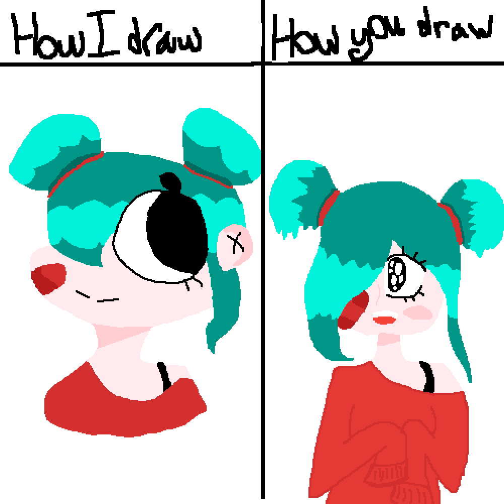 Pixilart - How I Draw, How You Draw by Demongirl5155