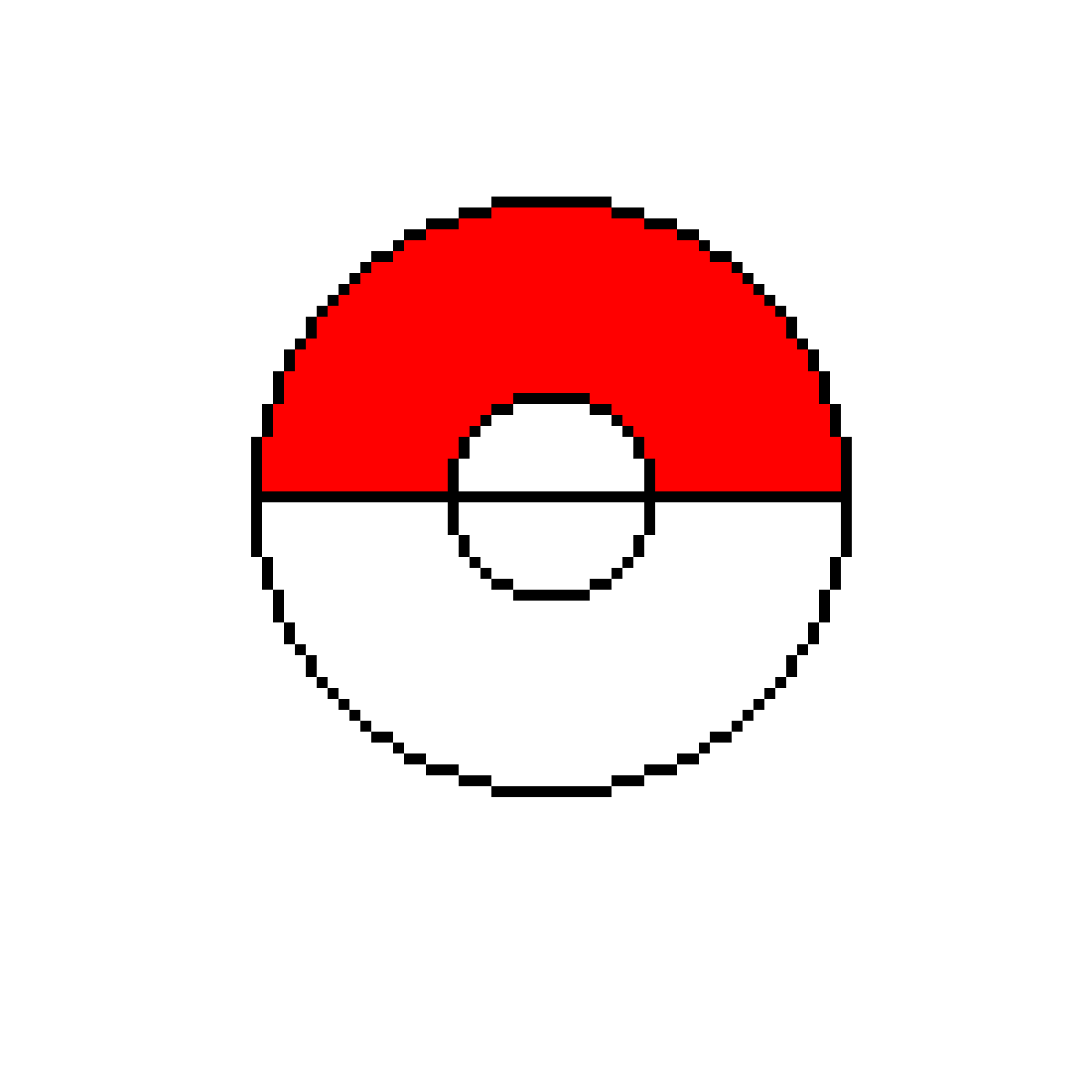 Editing pokeball orginal - Free online pixel art drawing tool - Pixilart
