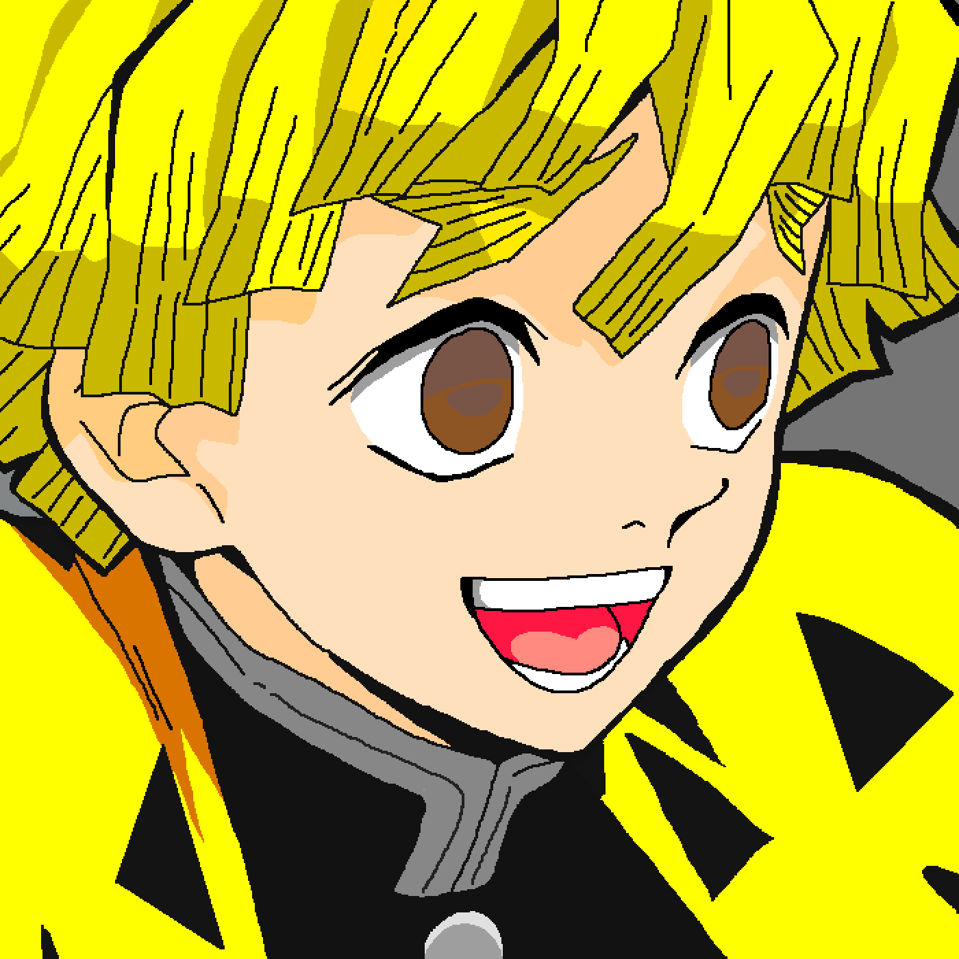 Editing Zenitsu - Free online pixel art drawing tool - Pixilart