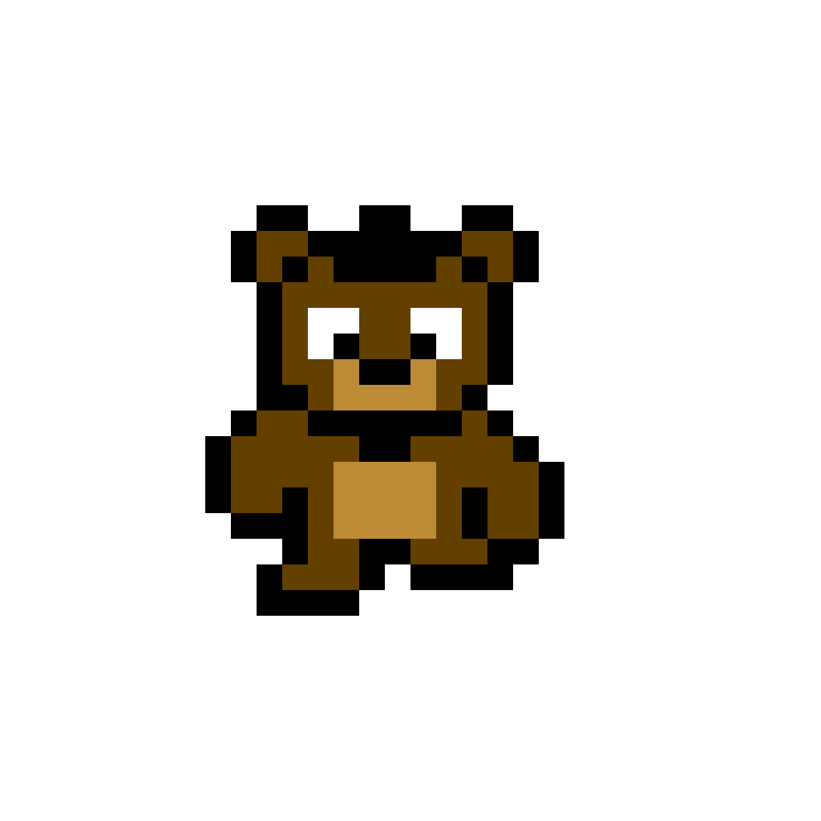 Pixilart - freddy fazbear NES sprite by Tuxedoedabyss03