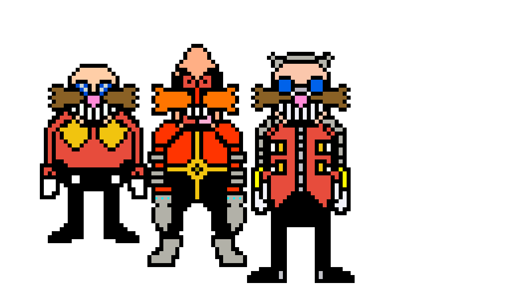 Pixilart - Robotnik Spites by UnderPINGAS