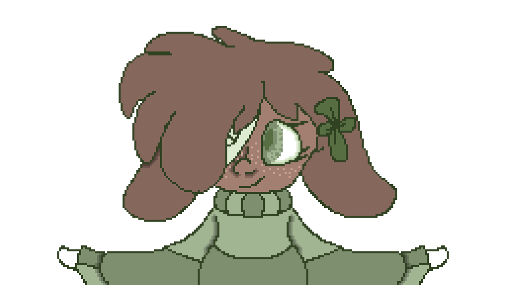 Pixilart - human clover readesin by eyehell by Anonymous
