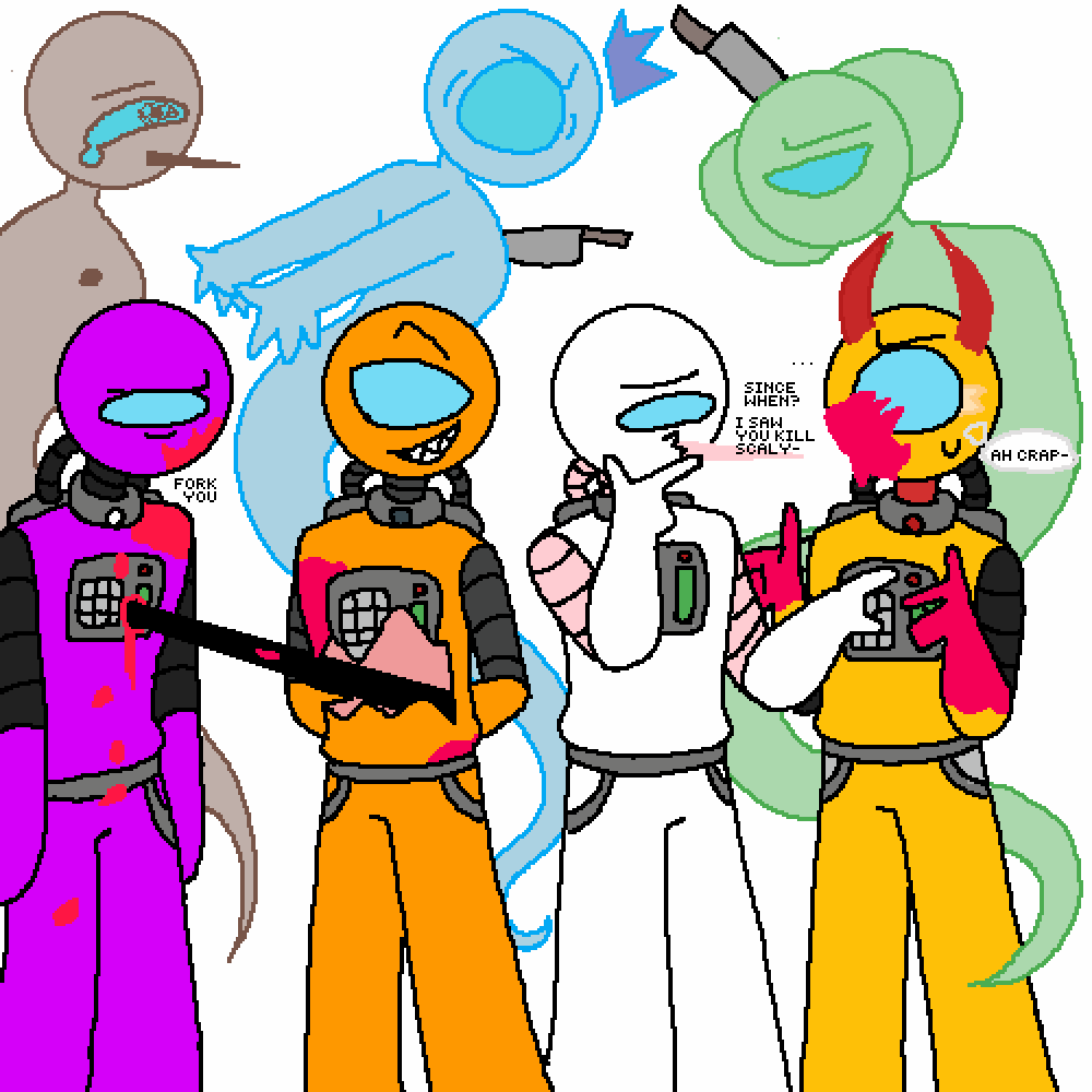 Pixilart - Among Us Crew Base by Shadowmelon