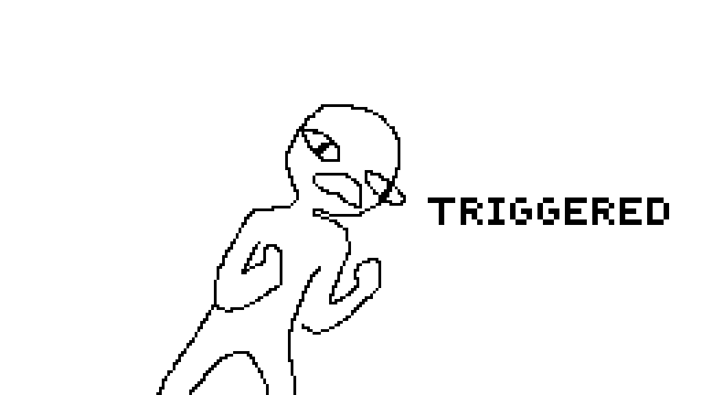 Pixilart - TRIGGERED by Puggo