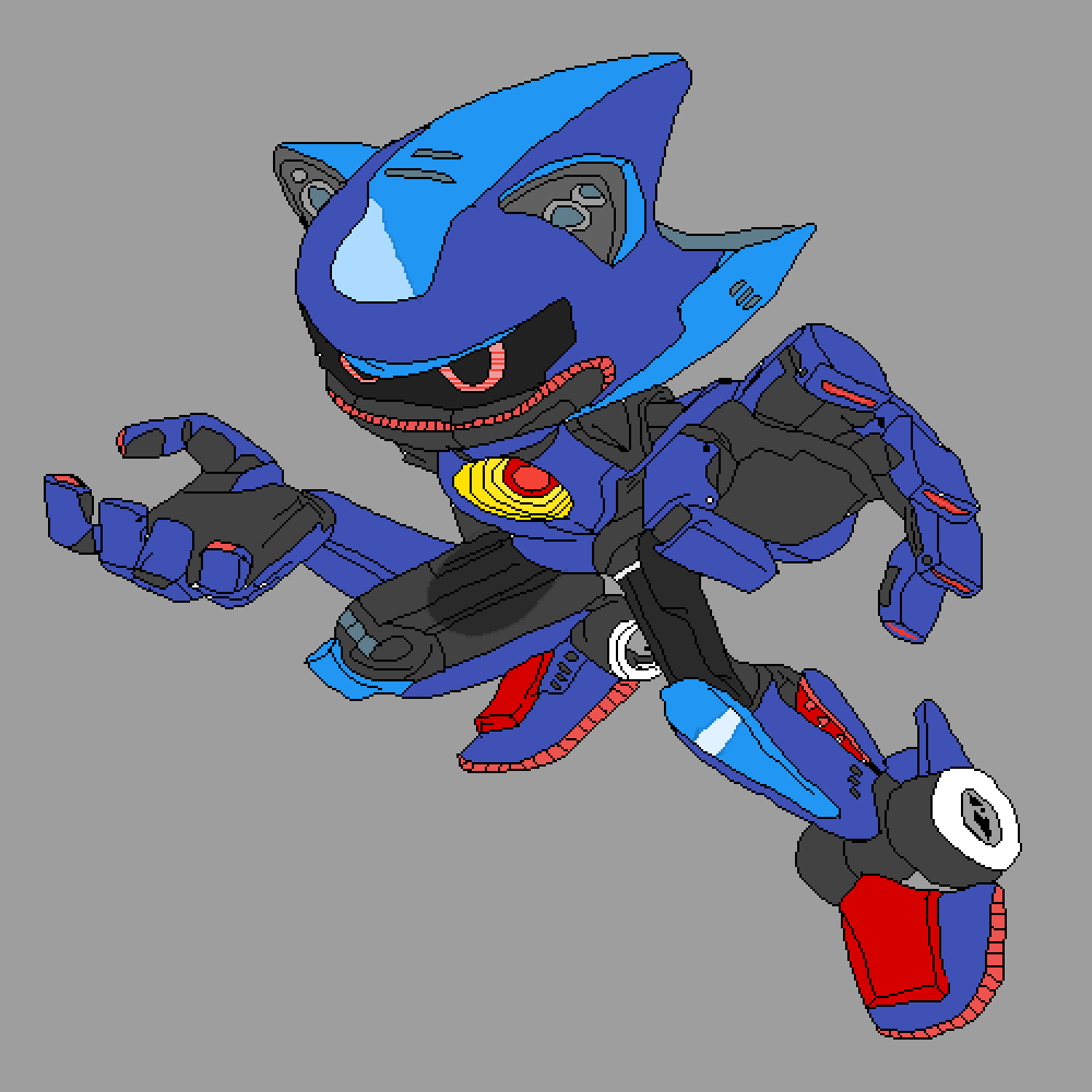 Pixilart - Future metal sonic by FIREHEDGE