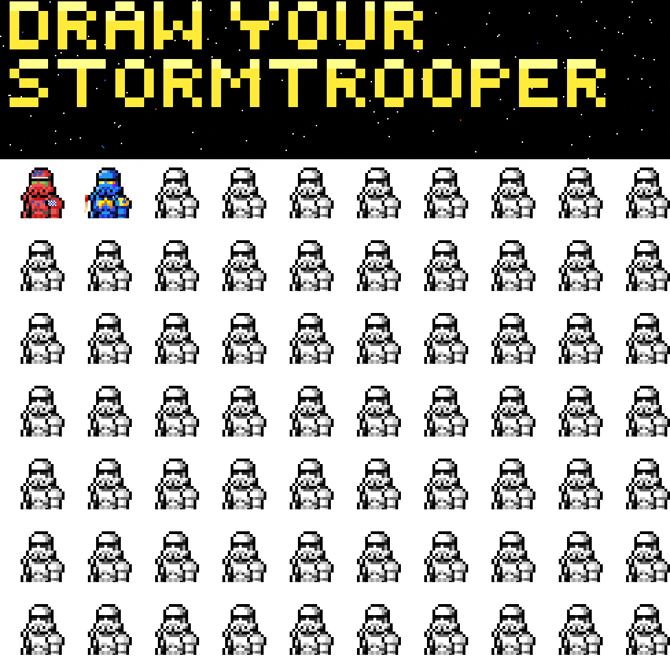 Editing Draw your stormtrooper - Free online pixel art drawing tool ...