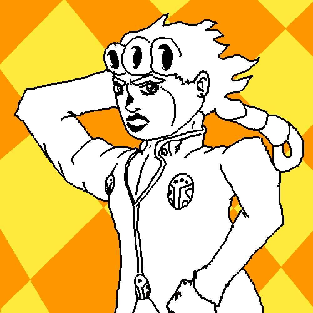 Editing Giorno Giovanna - Free online pixel art drawing tool - Pixilart