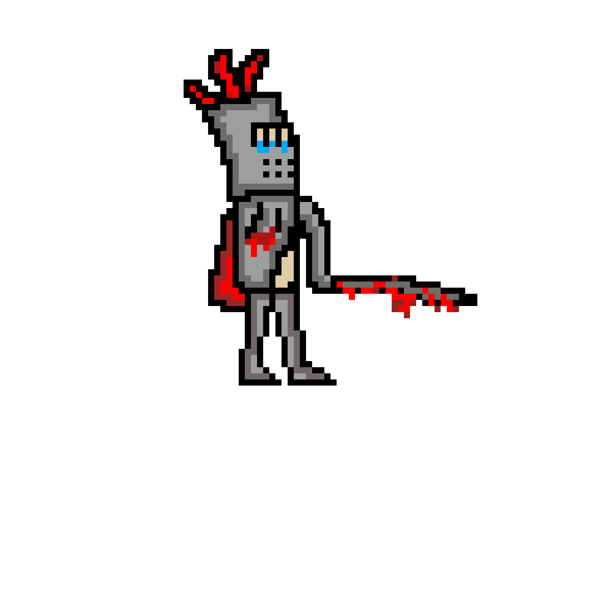 Pixilart - sad knight by Anonymous