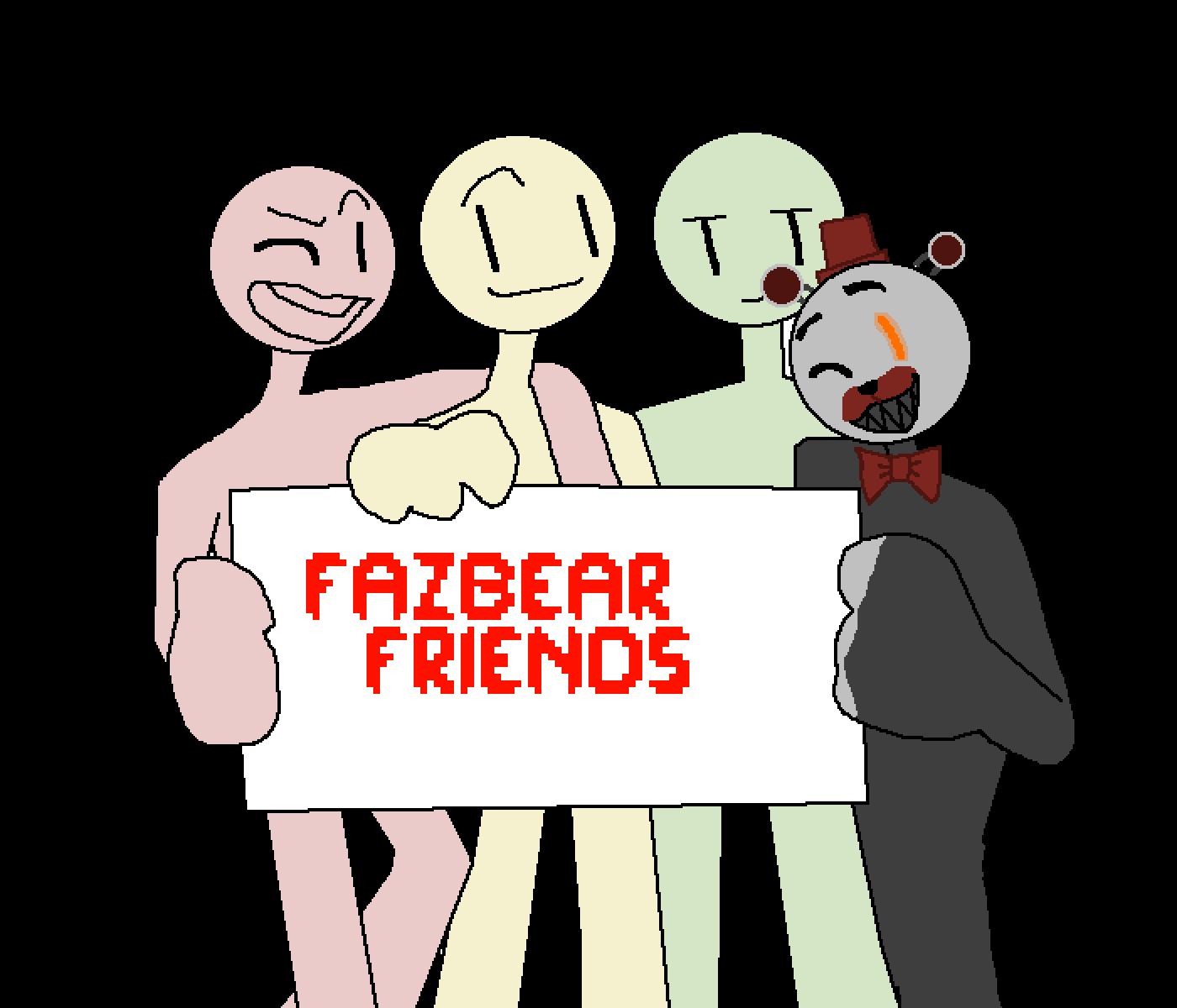 Pixilart - Fazbear Friends by MoltenFreddy
