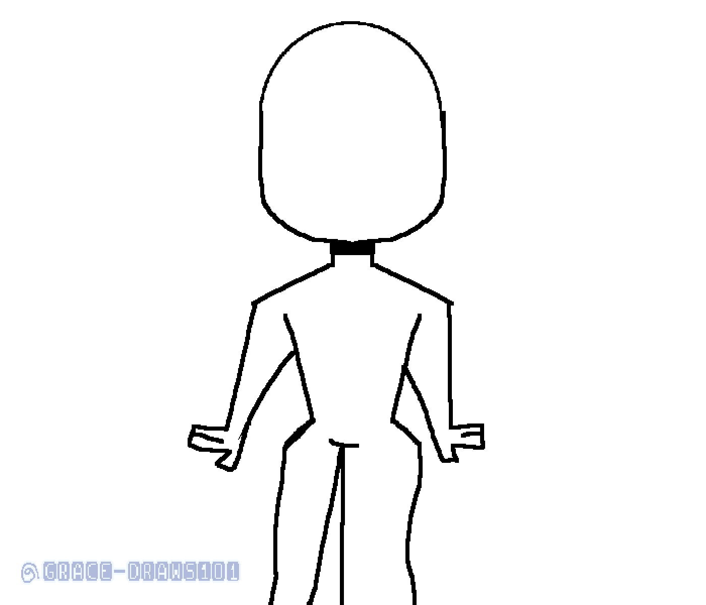 Pixilart - Body Base by Grassy123