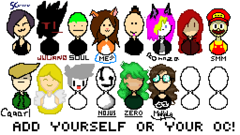 Editing Add You Or Your Oc - Free online pixel art drawing tool - Pixilart