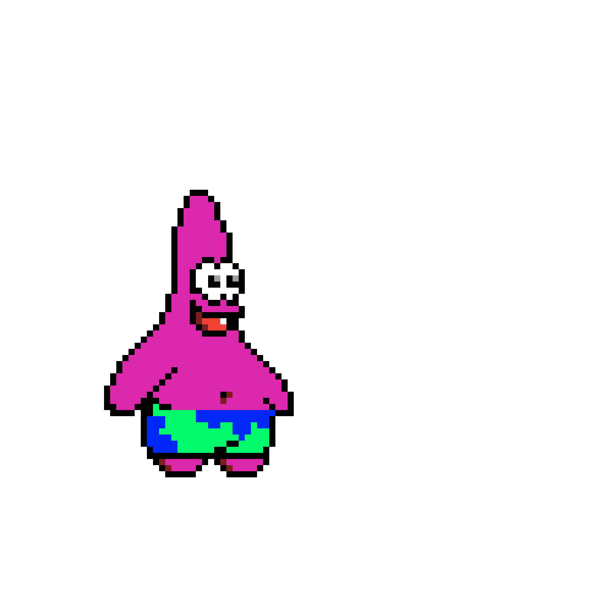 Editing patrick the star - Free online pixel art drawing tool - Pixilart