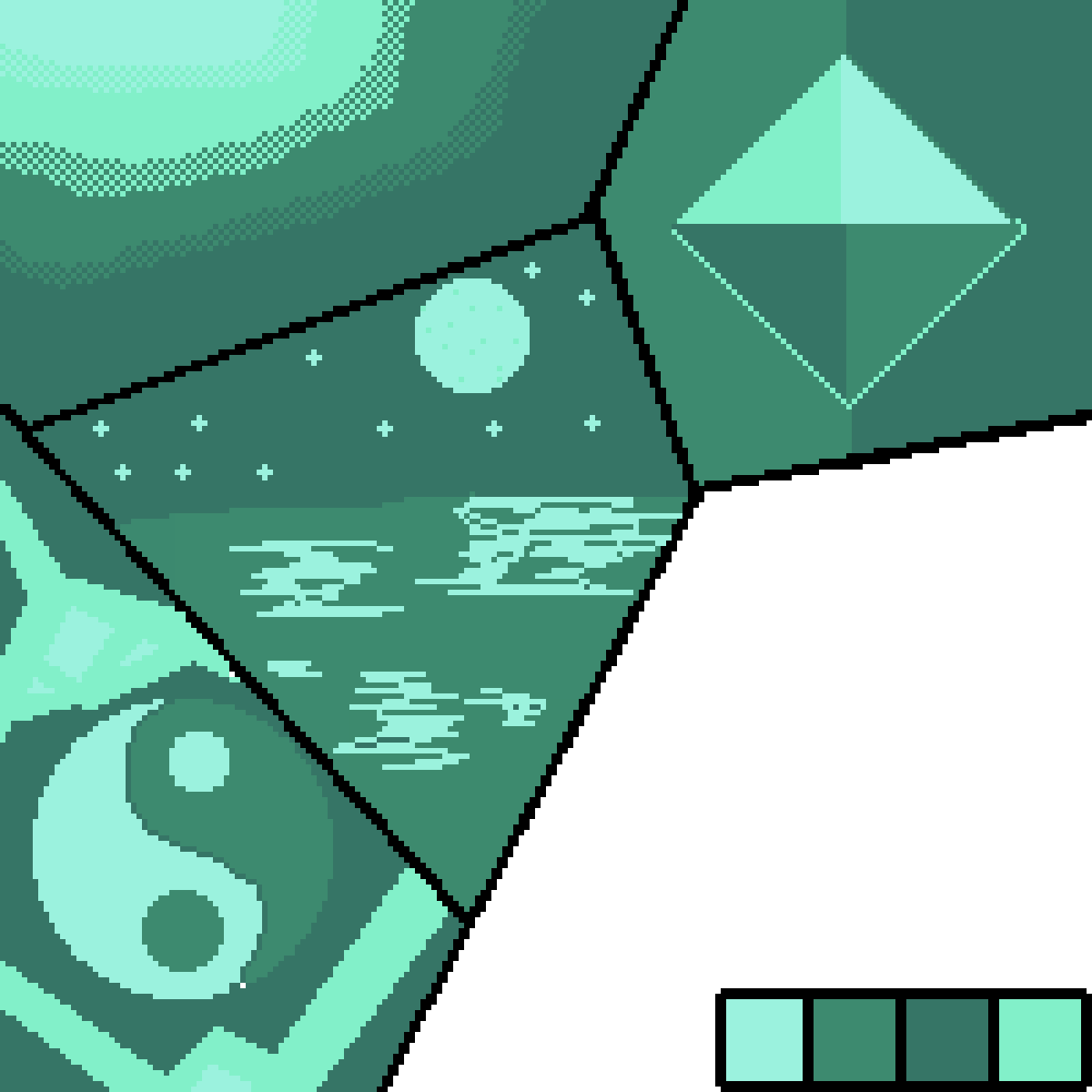 Pixilart - collab 4 color pallet by Bigermax25