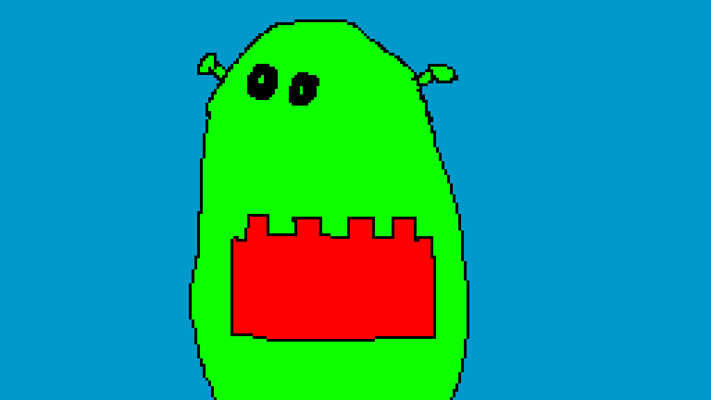 Pixilart - Alien. (LOL) by BlakeK173