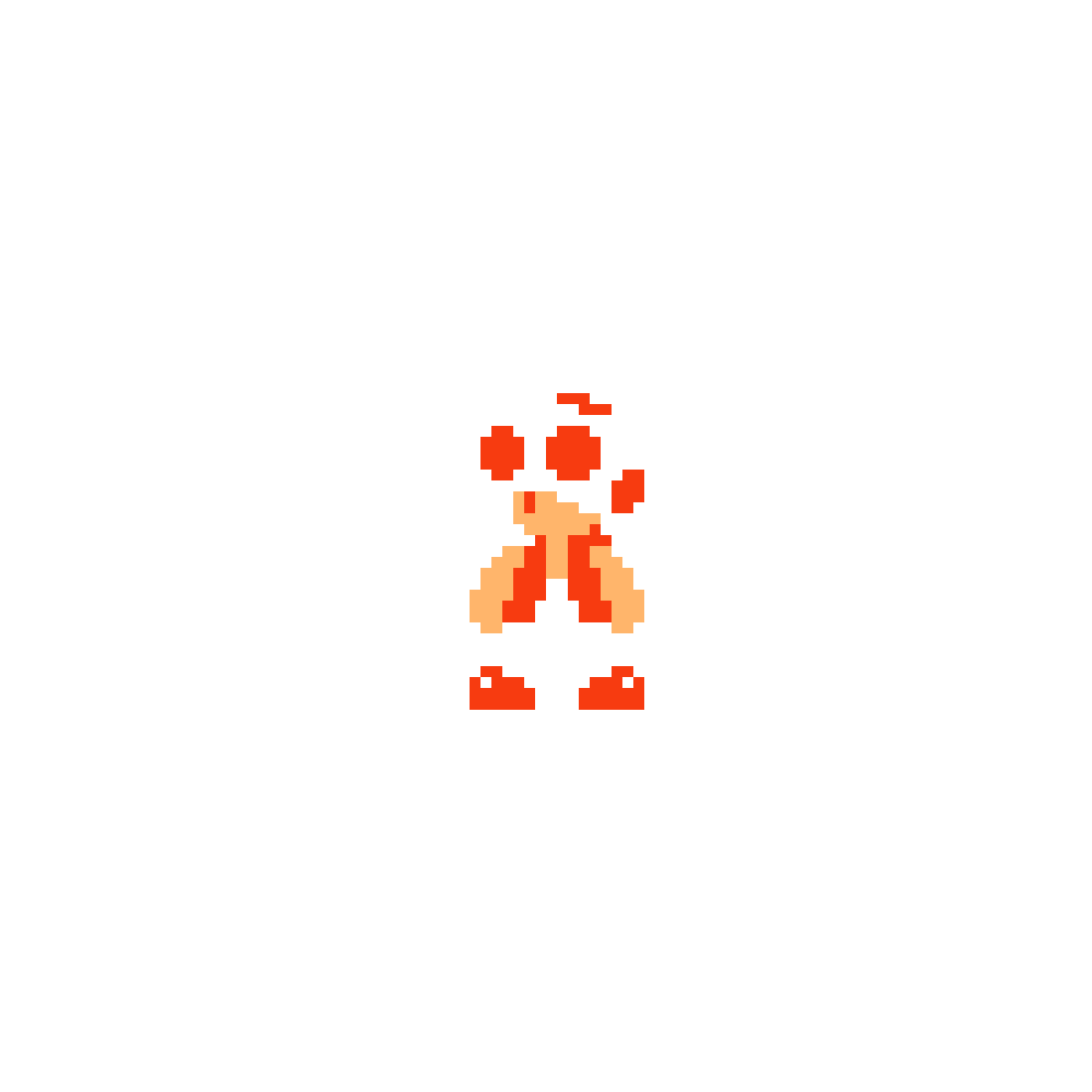 Pixilart - toad (super mario maker 2) large by Rose-Montallies