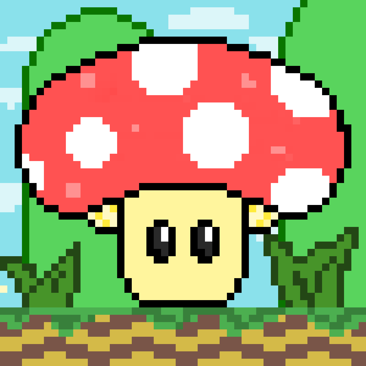 Pixilart - Mario Power Shroom by Outdated-Artist