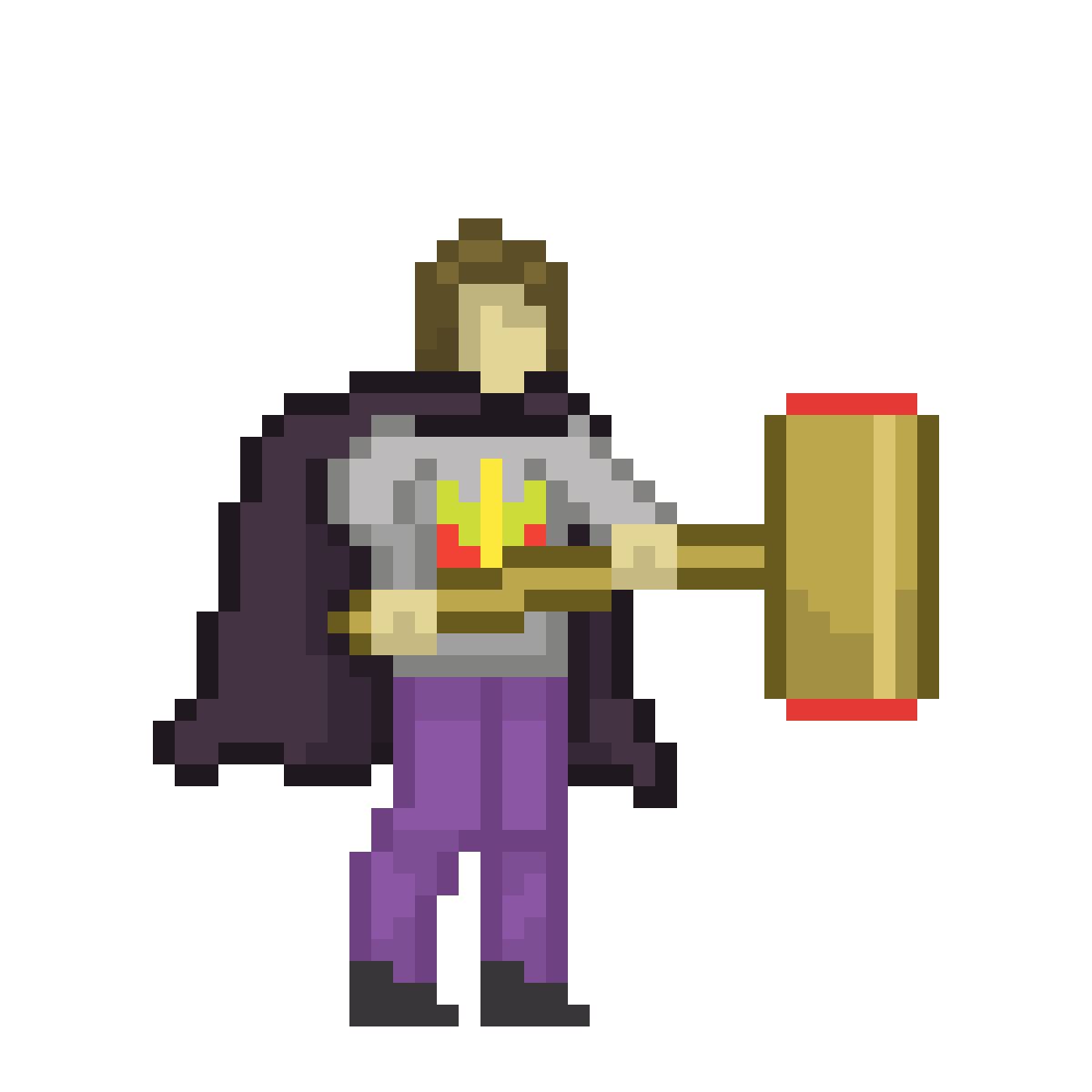 Pixilart - Hammer person by xWirey