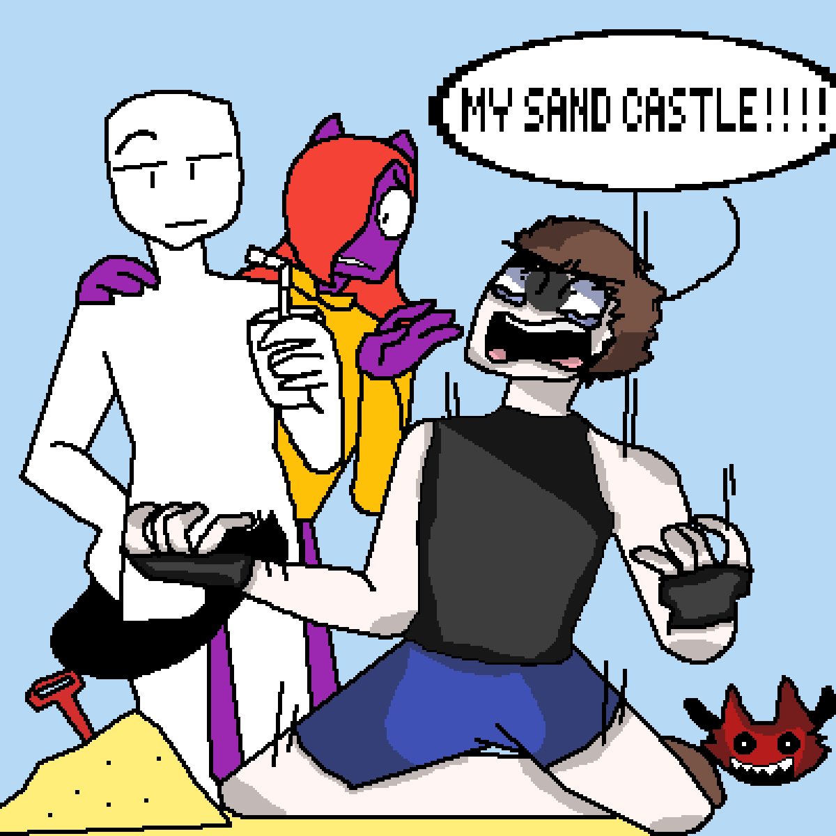 Pixilart - SAND CASTLE by Y0urm0mmy