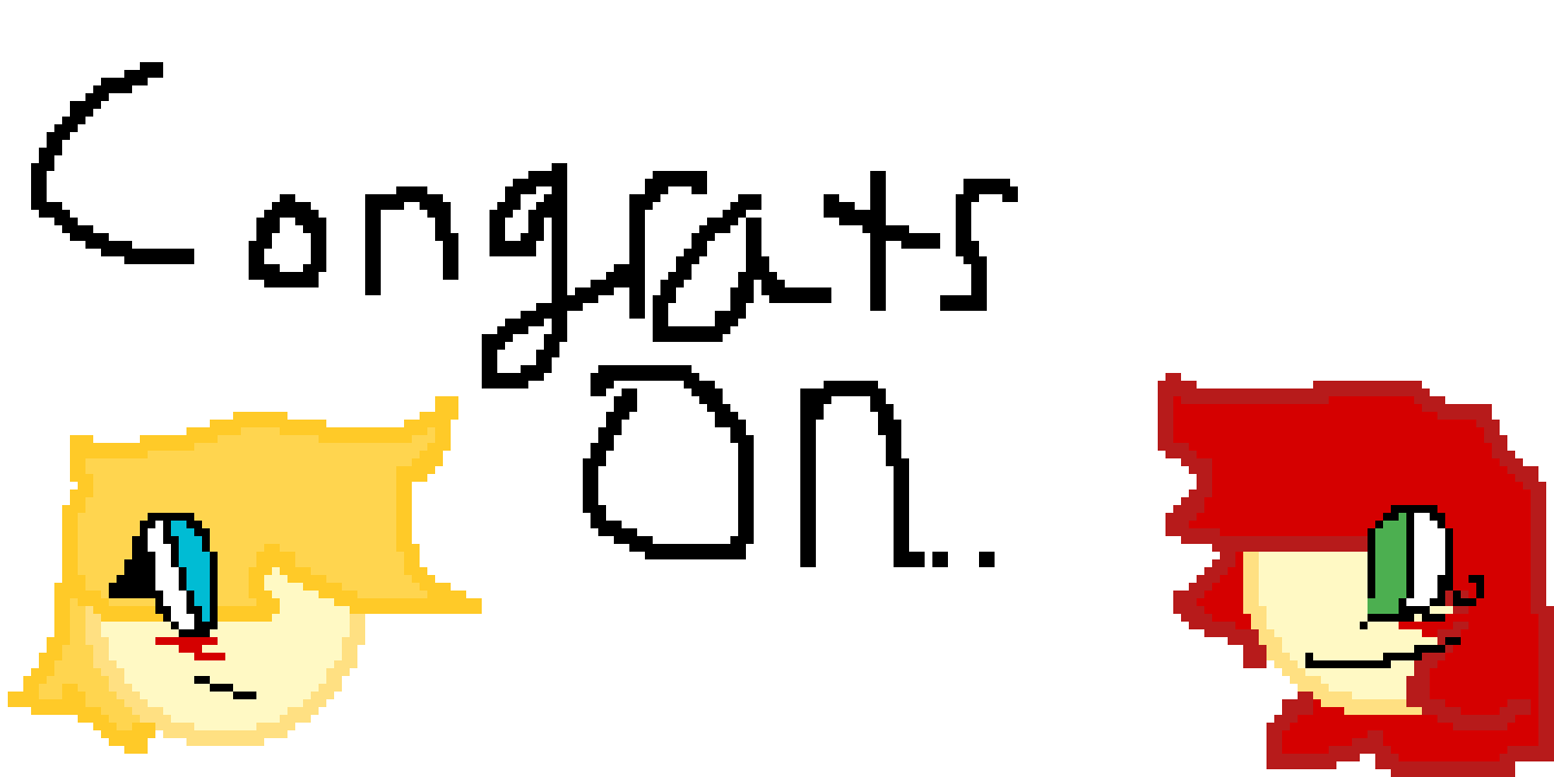 Pixilart - Congrats by Rainbalut15