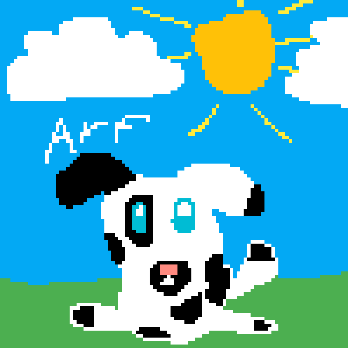 Editing Blackpaw the Border Collie - Free online pixel art drawing tool ...