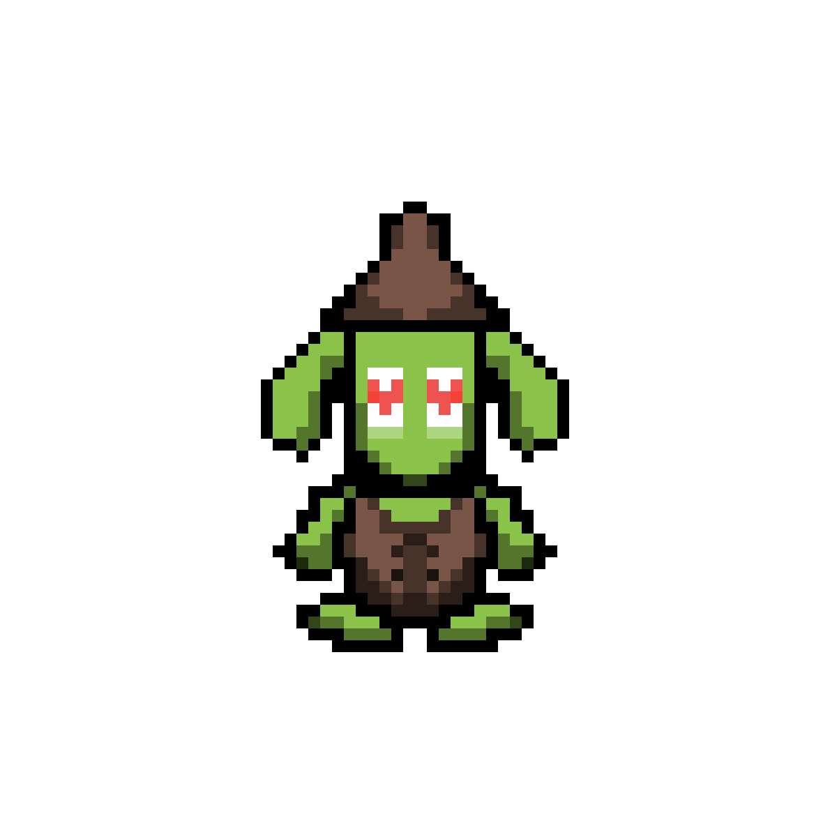 Pixilart - goblin in love sprite by blueegem