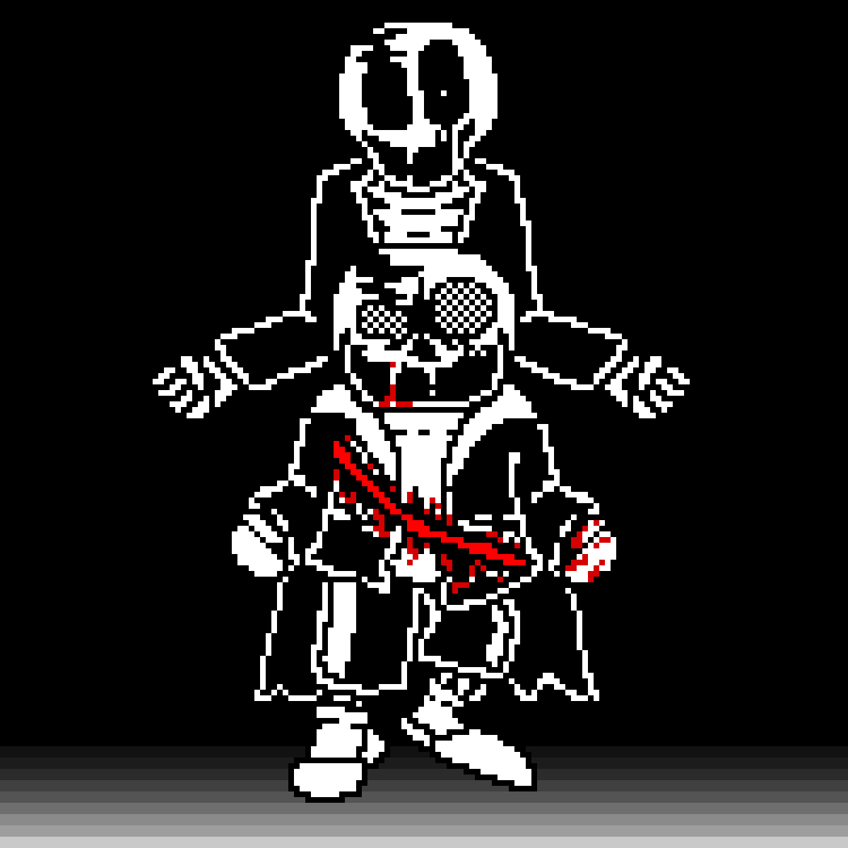 Pixilart - Sans when phase 3 by Acer-Real