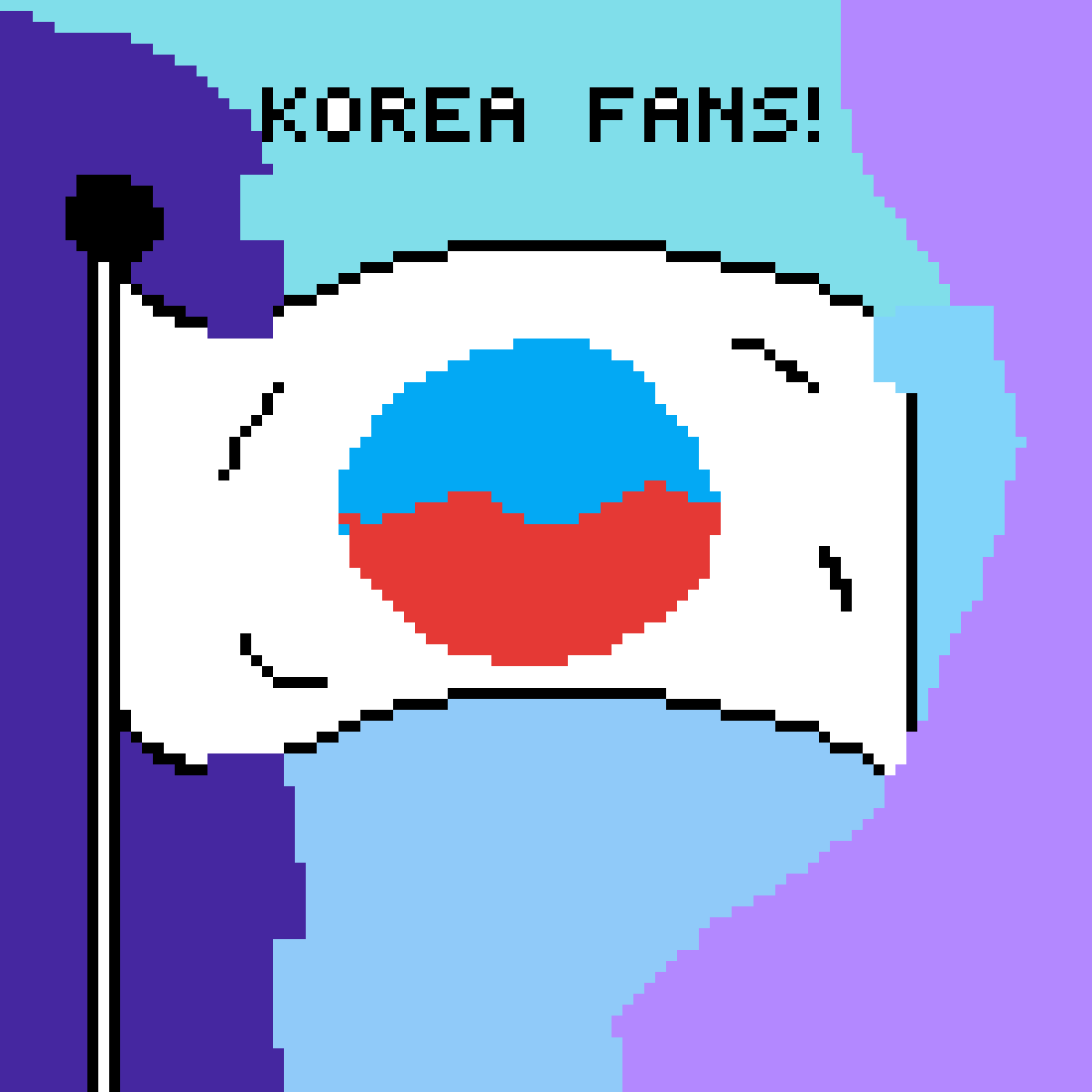 Editing KOREA FANS - Free online pixel art drawing tool - Pixilart
