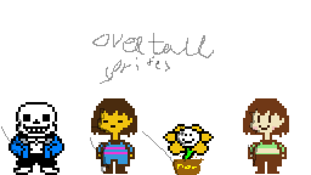 Pixilart - Overtale Sprites WIP by WhereRTheKnives