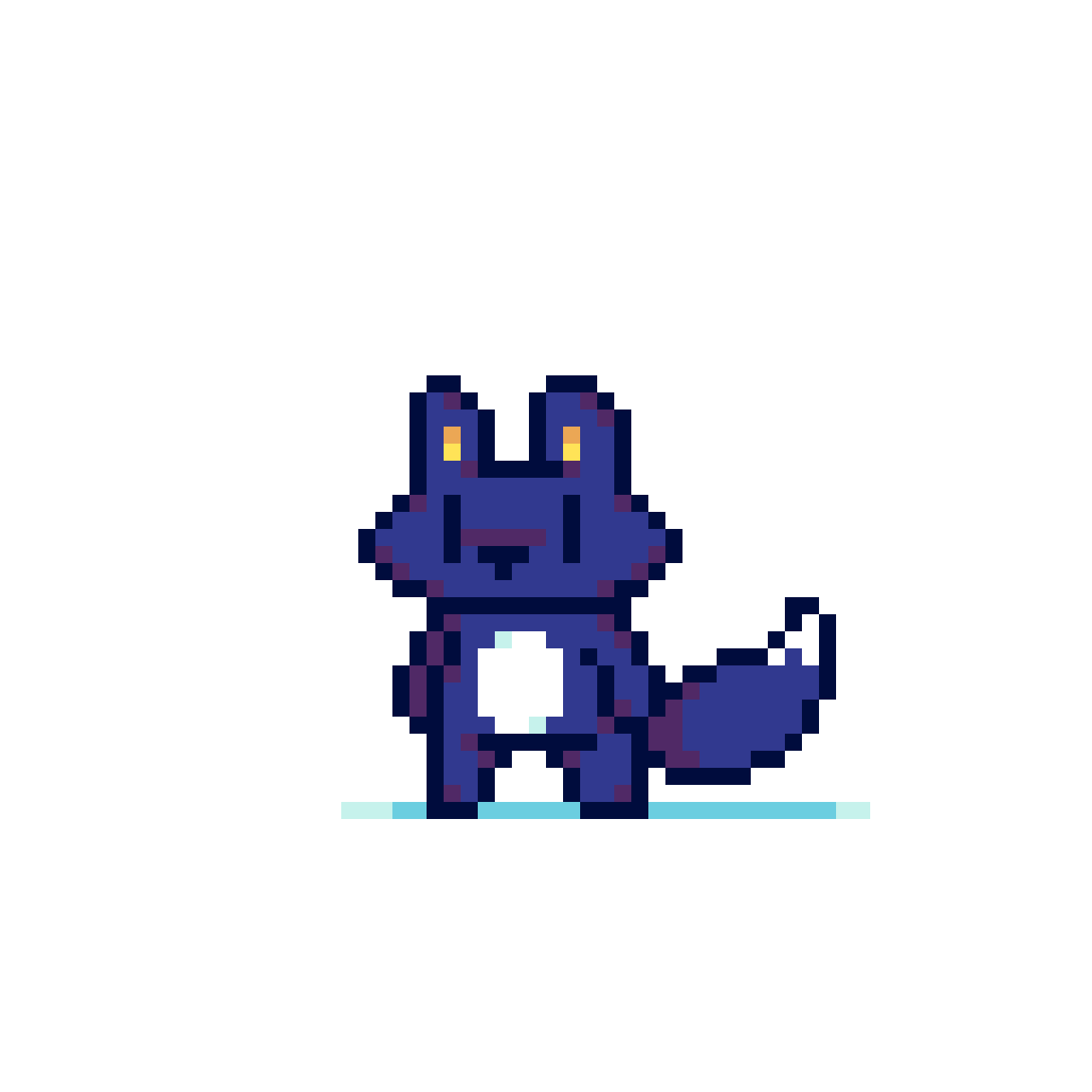 Pixilart - little kitsune sprite by Lavakitty