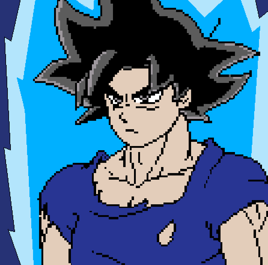 Pixilart - ~Ultra~Instinct~Goku~ by DapperVoxxly