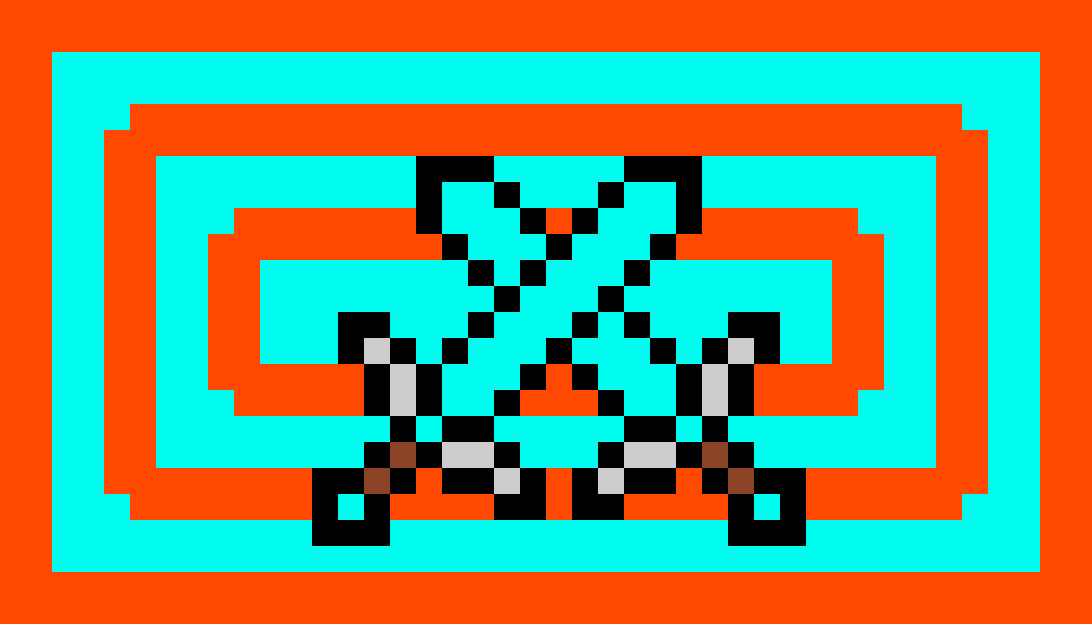 Editing Crossed MineCraft Swords - Free online pixel art drawing tool ...